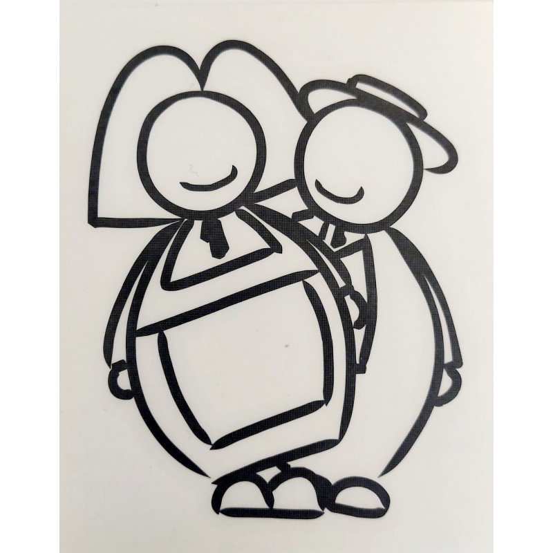 Jeannala & Seppala Stickers Color Black | Prise de bec