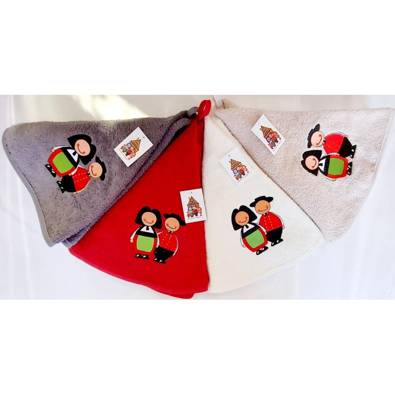 Jeannala & Seppala Round Hand Towel Color Grey | Prise de bec